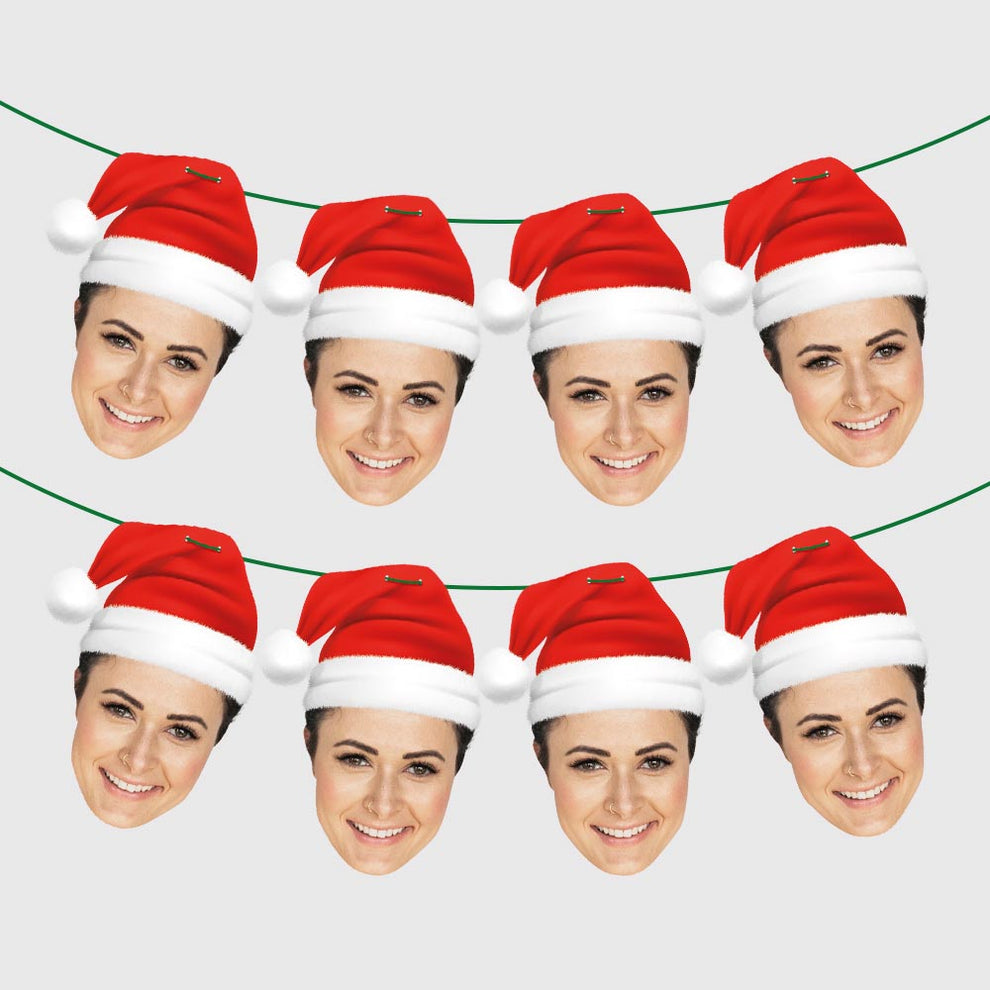Personalised Christmas Face Bunting | Printed Little Things