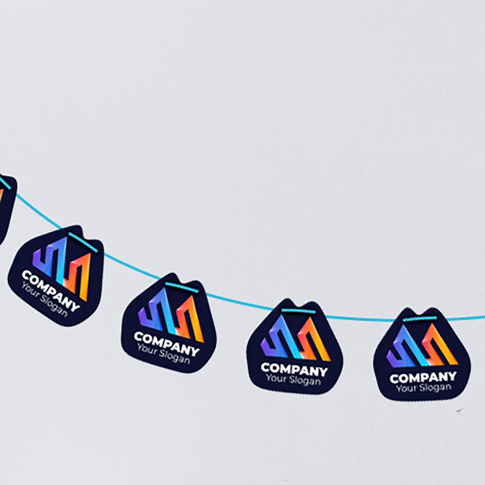 Custom Shaped Branded Bunting | Printed Little Things