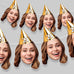 Custom Photo Birthday Party Hat Face Bunting – Printed Little Things