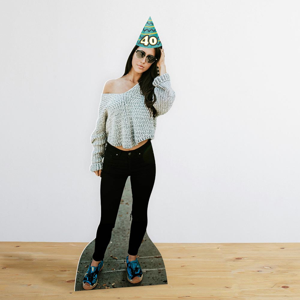 Personalised Photo Birthday Party Hat Cut Out – Printed Little Things