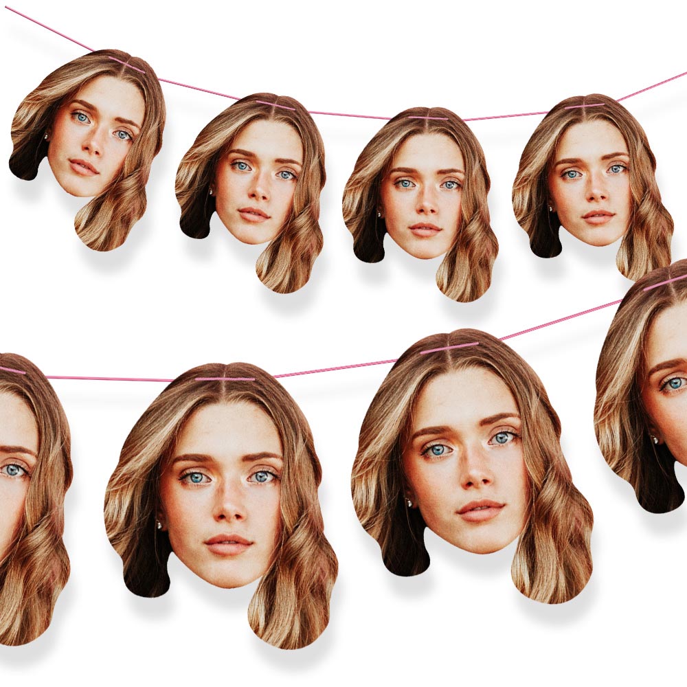 Personalised Photo Face Bunting | Printed Little Things