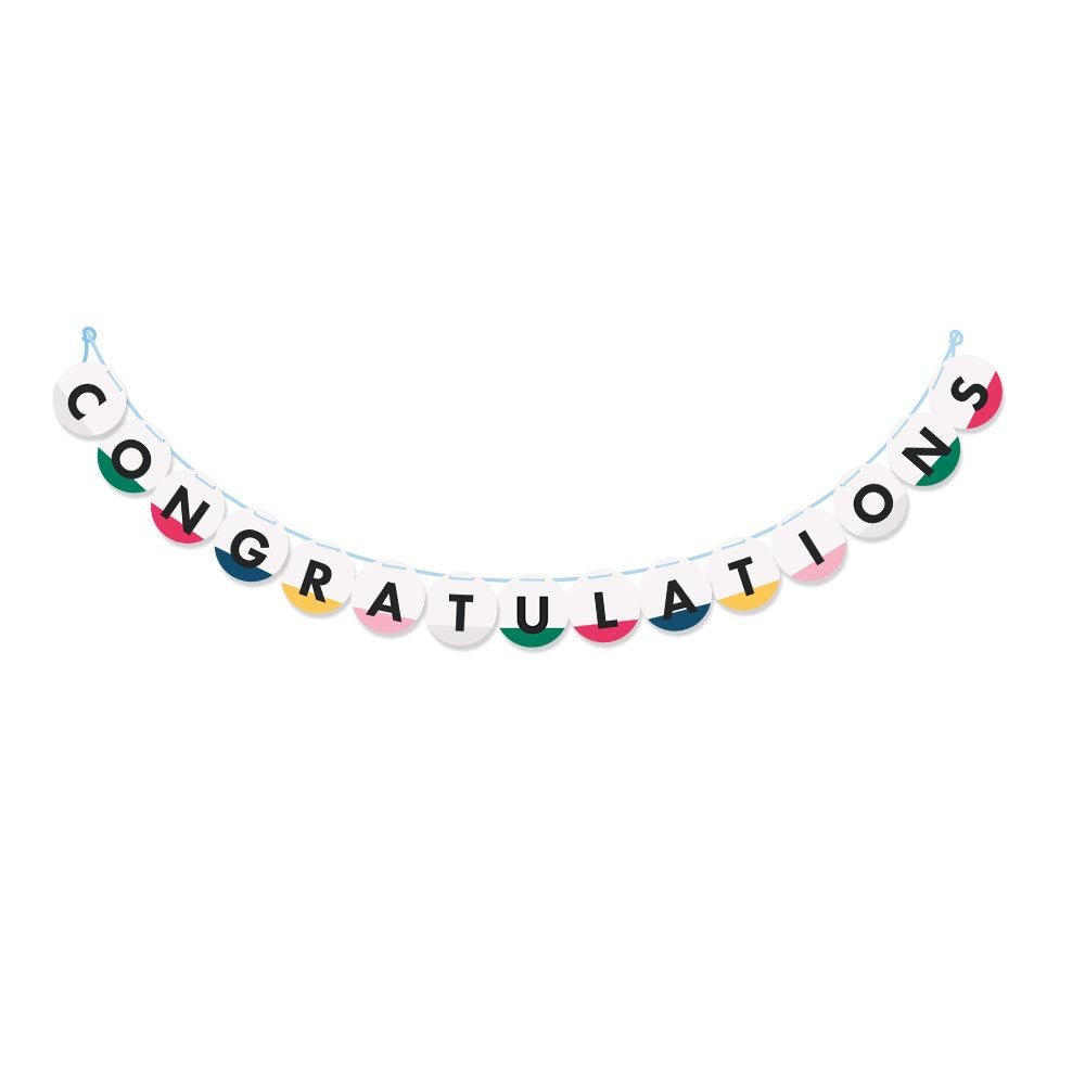 Congratulations Letters Bunting | Printed Little Things