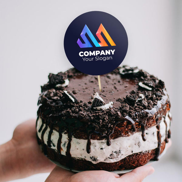 Large Branded Custom Cake Topper | Printed Little Things