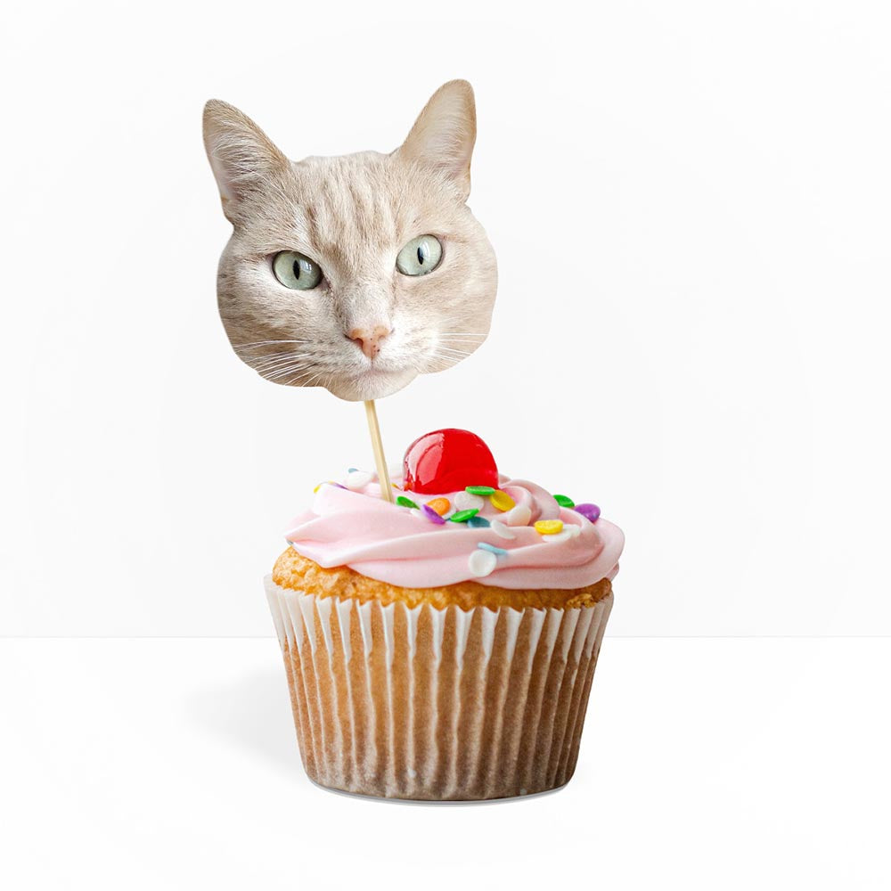 Custom Photo Cat Cake Toppers | Printed Little Things